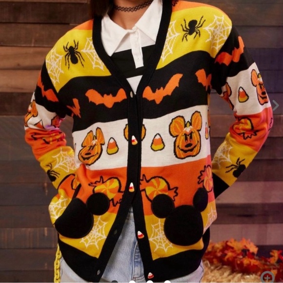 Disney | Sweaters | Nwt Disney Mickey Halloween Cardigan | Poshmark